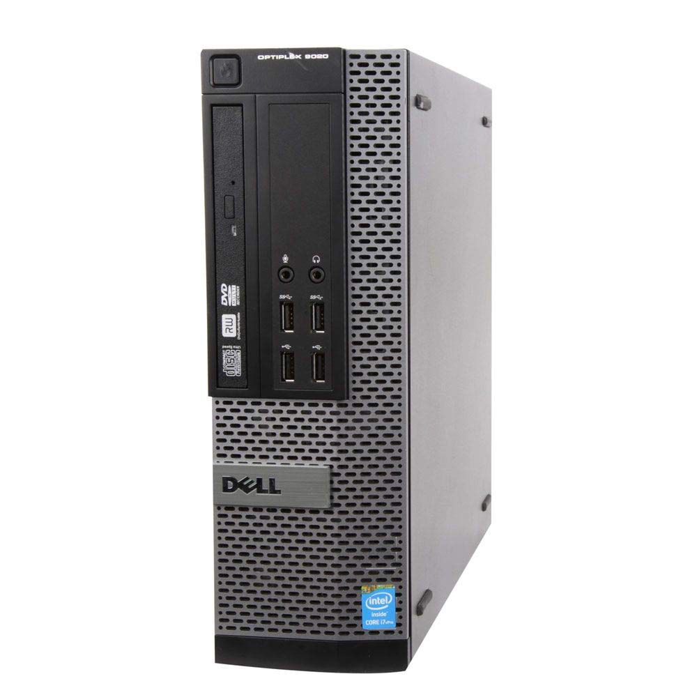 Dell Optiplex 9020 Small Form Desktop, Quad Core i7 4770 3.4Ghz, 8GB DDR3 RAM, 256GB SSD Hard Drive, DVD-RW, Windows 10 (Renewed)