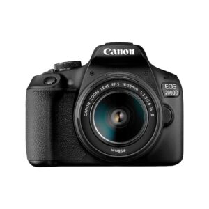 Canon 2728C006 EOS 2000D DSLR Camera with EF-S 18-55mm is II Lens (International Model) Basic Bundle