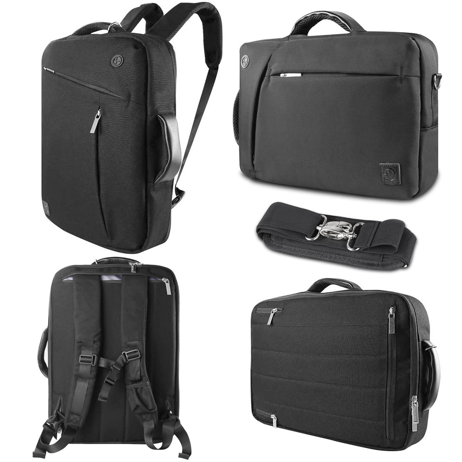 Laptop Shoulder Bag Convertible Backpack Messenger Bag 15 15.6 inch for Asus ROG Zephyrus G15, HP Pavilion 15.6, Dell XPS 15