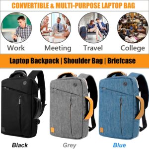 Laptop Shoulder Bag Convertible Backpack Messenger Bag 15 15.6 inch for Asus ROG Zephyrus G15, HP Pavilion 15.6, Dell XPS 15