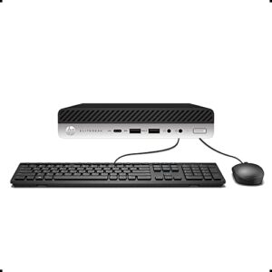 hp elitedesk 800 g3 business mini desktop pc - intel quad-core i5-6500, 256gb ssd, 8gb ddr4, usb type-c, displayport, windows 10 professional (renewed)