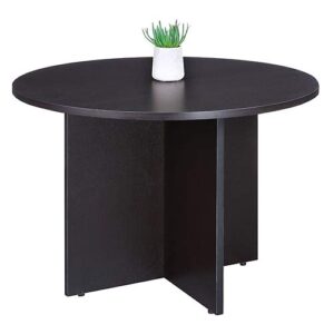 nbf signature series at work round conference table 42" dia espresso laminate