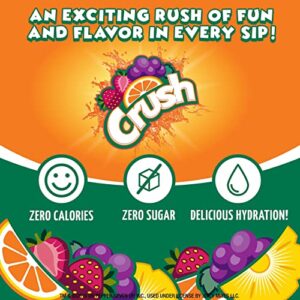 CRUSH Crush, Variety Pack, Liquid Water Enhancer – New, Better Taste (4 Bottles, Makes 96 Flavored Water Drinks) 1.62 Fl Oz (Pack of 1)