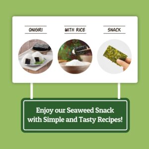 Daechun(Choi's1) Seaweed Snack, (Pack of 20), Original, Sea Salt, Green Tea Powder, Product of Korea