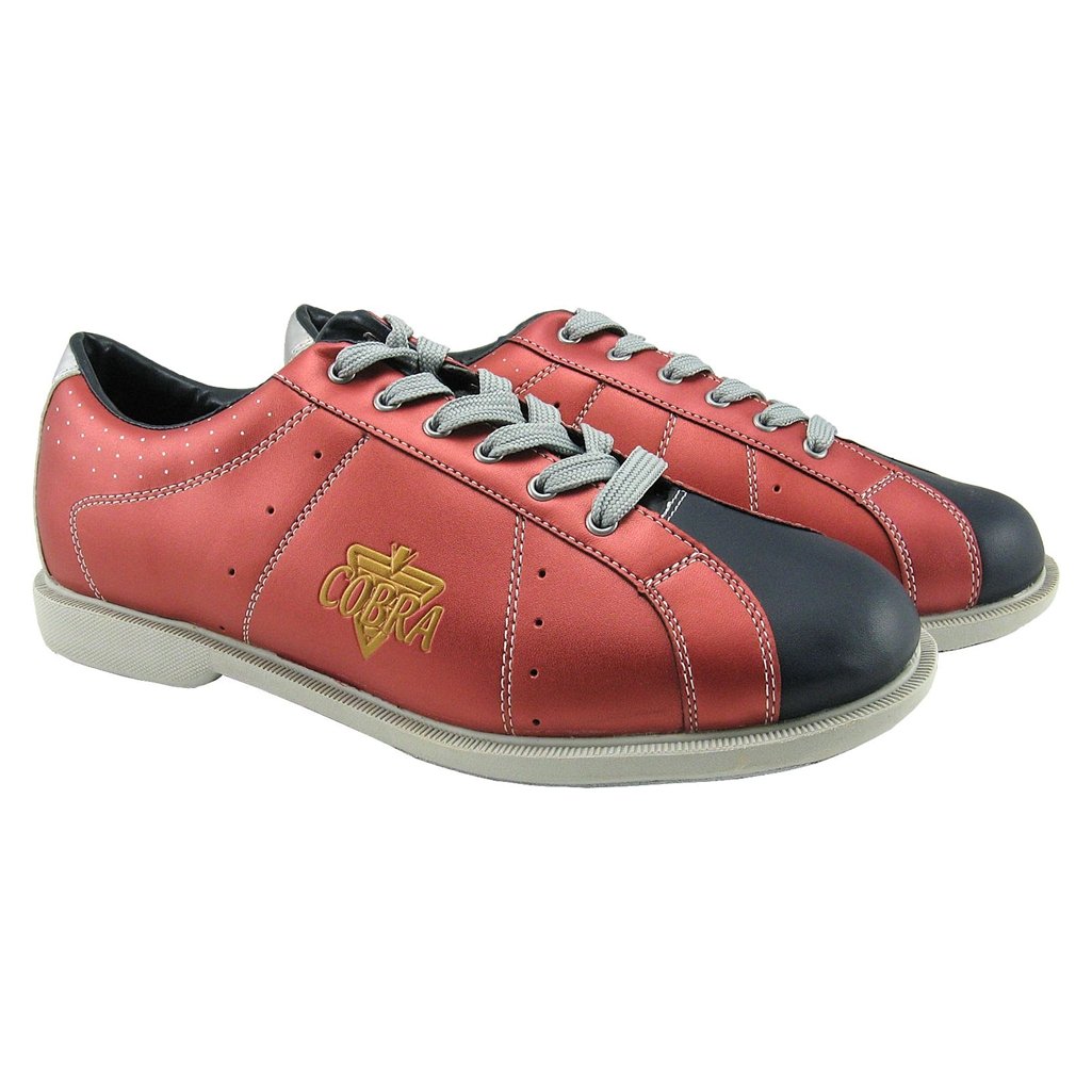 Ladies TCR 2L Sport Comfort Cobra Rental Bowling Shoes- LacesRed/Black 4