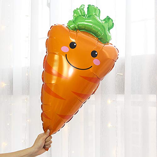 GIHOO 8pcs Fruit & Vegetable Aluminum foil Balloons for Party Decoration Fruit Birthday Aluminum Foil Helium Balloon for Summer Party Wedding Birthday Baby Shower Party Supplies