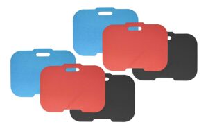 black duck brand set of 6 foam kneeling pads - garden knee mat/gardening seat cushion - quality comfort! 15.25" x 11.5" x .375" (6 kneeling pads)