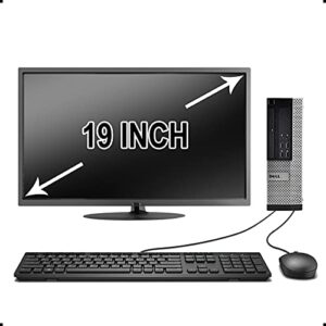 dell optiplex 9020 sff computer desktop pc, intel core i5 processor, 16 gb ram, 2 tb hard drive, wifi, bluetooth 4.0, dvd-rw 1 inch lcd monitor, windows 10 pro (renewed)