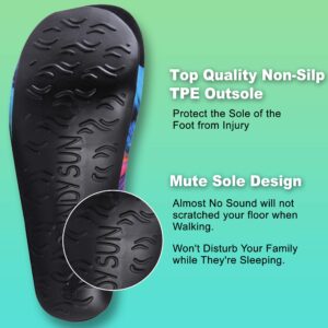 RANDY SUN Womens and Mens Barefoot Quick-Dry Socks, Not Waterproof Sand Shoes for Sim Racing Beach Swim Surf Yoga Jogging Aerobics Exercise(1 Pair Black Ankle L)