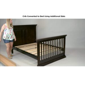 CC KITS Set of Eight (8) 53 3/4 Inch Full/Double Size Solid Wood Support Bed Slats｜Use Crib Conversion Kits｜Platform Frame for Mattress｜Bunkie Board, Box Spring or Foundation Replacement Option