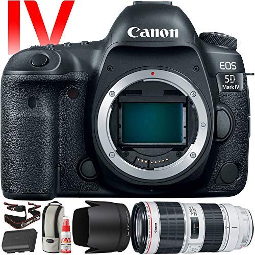 Canon EOS 5D Mark IV DSLR Camera with 70-200mm f/2.8L Lens (International Version) - 30.4 Megapixel - 4K Video with Pro Cleaning Kit Bundle