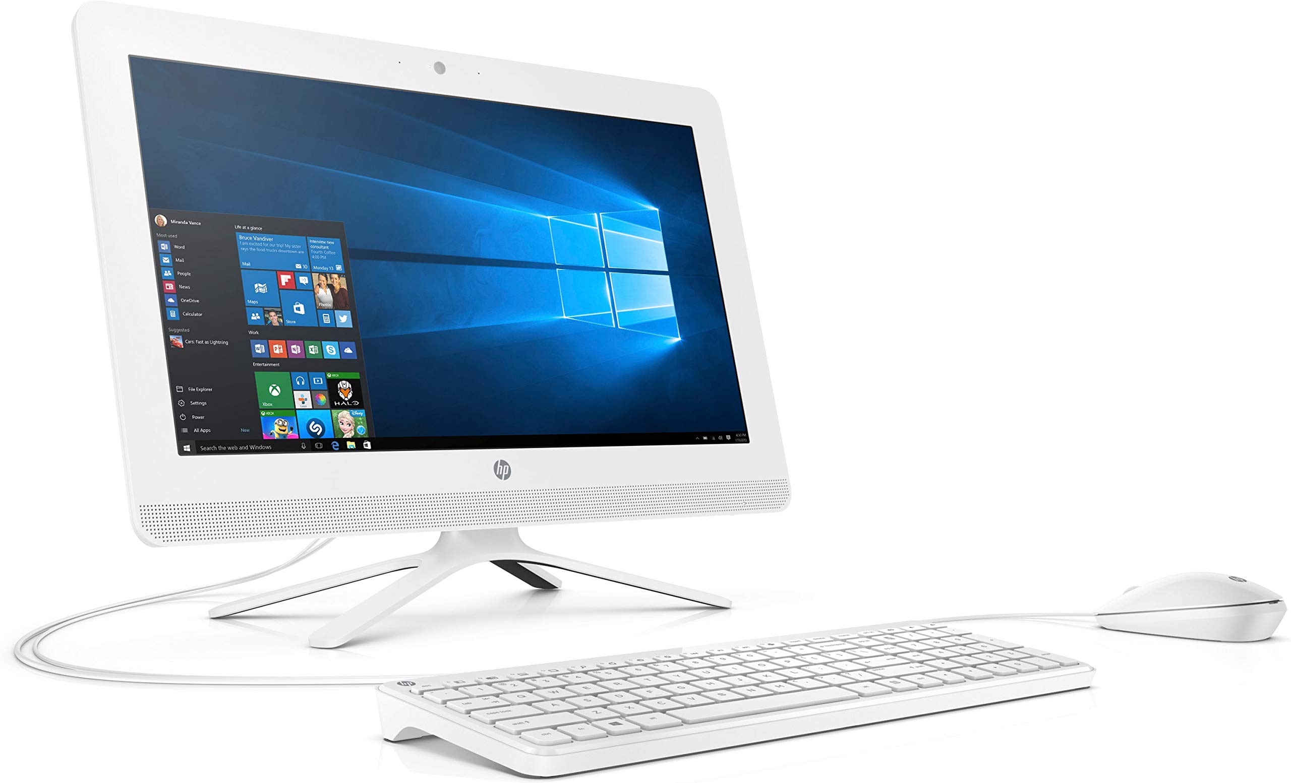 HP 20-c434 AIO - 19.5" HD+ - AMD A4-9125 - 4GB Memory - 1TB Hard Drive - White