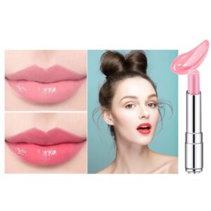 firstfly Pack of 3 Crystal Jelly Lipstick, Long Lasting Nutritious Lip Balm Lips Moisturizer Magic Temperature Color Change Lip Gloss (3 Pack)