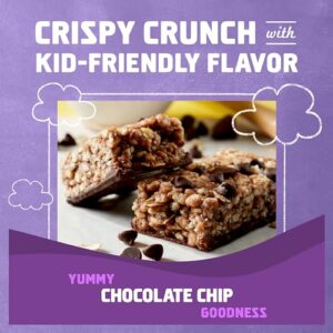 CLIF Kid Zbar Protein - Chocolate Chip - Crispy Whole Grain Snack Bars - Made with Organic Oats - Non-GMO - 5g Protein - 1.27 oz. (15 Pack)