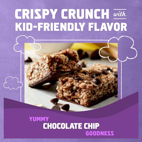 CLIF Kid Zbar Protein - Chocolate Chip - Crispy Whole Grain Snack Bars - Made with Organic Oats - Non-GMO - 5g Protein - 1.27 oz. (15 Pack)