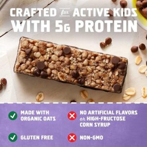 CLIF Kid Zbar Protein - Chocolate Chip - Crispy Whole Grain Snack Bars - Made with Organic Oats - Non-GMO - 5g Protein - 1.27 oz. (15 Pack)