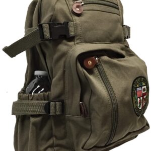 City of Los Angeles Large Olive Green Backpack