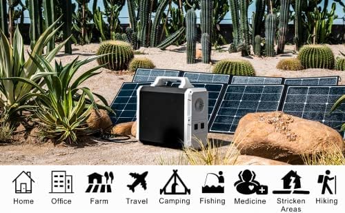 MAXOAK Portable Power Station EB150 1500Wh AC110V/1000W Camping Solar Generator Lithium Emergency Battery Backup with 2 AC outlet Pure Sinewave,DC12V,USB-C for Outdoor Road Trip Travel Fishing