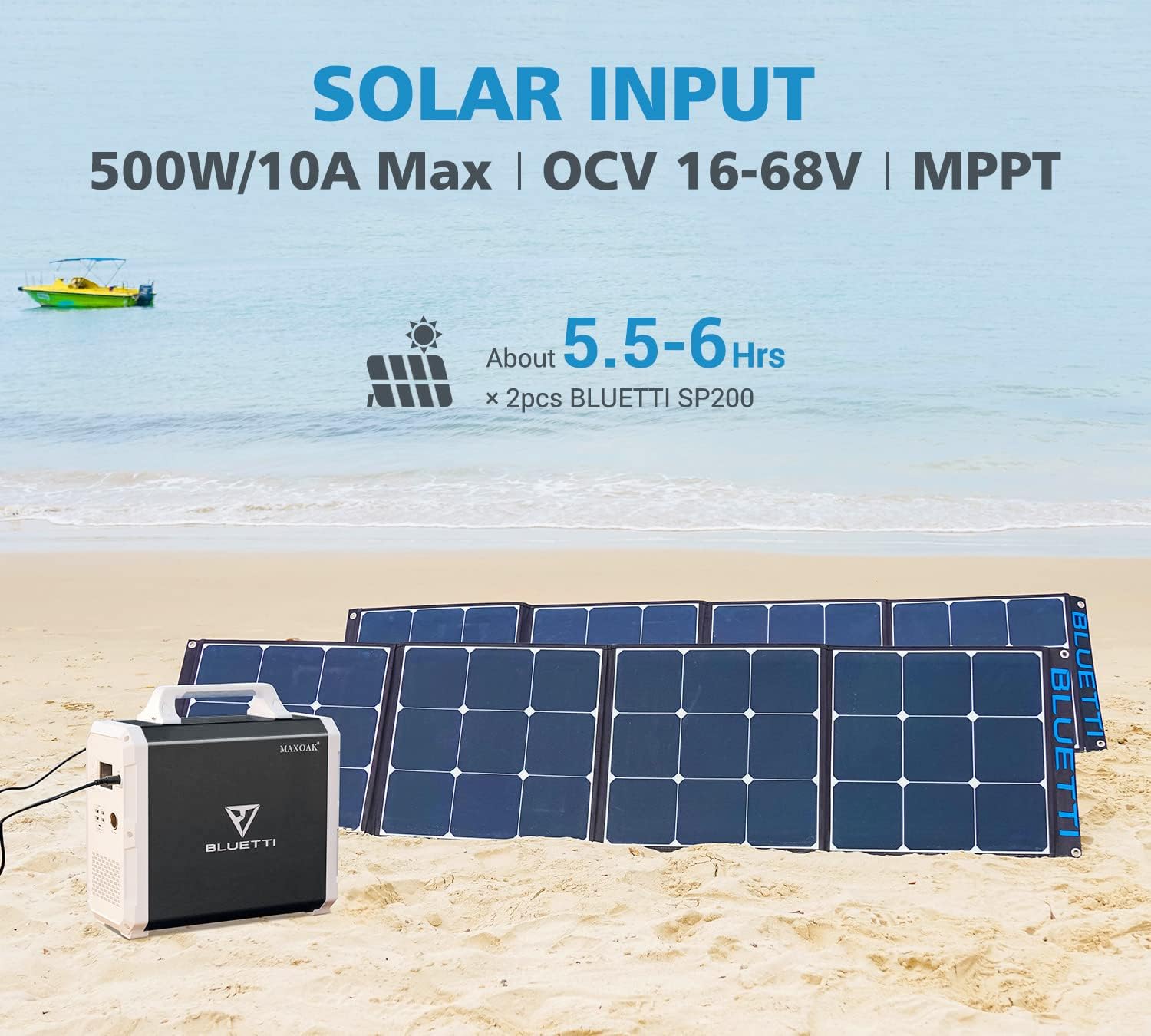 MAXOAK Portable Power Station EB150 1500Wh AC110V/1000W Camping Solar Generator Lithium Emergency Battery Backup with 2 AC outlet Pure Sinewave,DC12V,USB-C for Outdoor Road Trip Travel Fishing