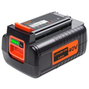 dtk 3.5ah 40v max battery replacement for black and decker 40v lithium battery lbx2040 lbx36 lbxr36 lbxr2036 lst540 lst136w replacement for black&decker 40v lithium battery