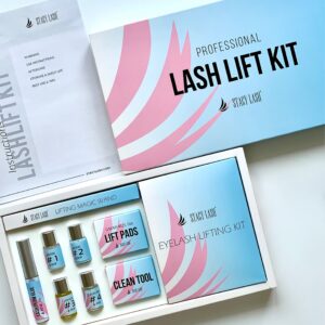 Stacy Lash Lift Kit - Professional Salon Premium Quality Eyelash Perm Curling Lotion & Liquid Full Lifting Set - Eyelash Perming Wave Curling Semi-Permanent