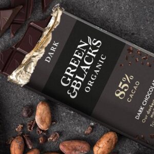 Green & Black's Organic Dark Chocolate Bar, 85% Cacao, 10 - 3.17 oz Bars