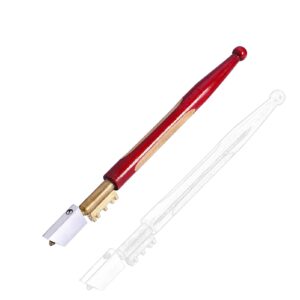 self-lubricating glass cutter,diamond tip glass cutter,with brass breaking teeth glass bottle cutter,for cutting 2-25mm thick glass,diamond and minerals