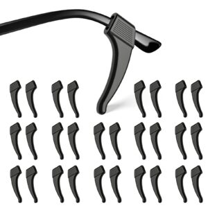 smarttop anti-slip eyeglass ear grips hook comfortable silicone elastic eyeglasses temple tips sleeve retainer-for eyewear sunglasses spectacles glasses,sports eyeglasses 14 pairs (black)