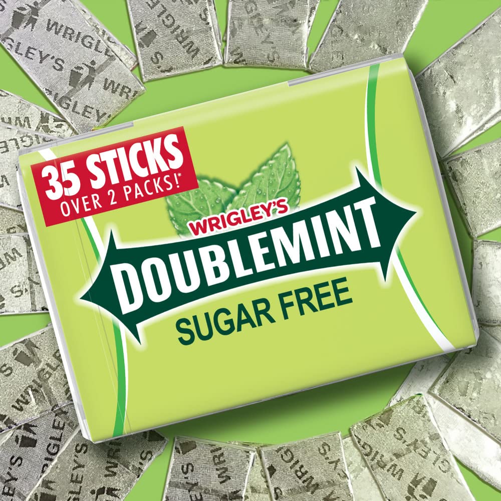 DOUBLEMINT Gum 35 stick SugarFree MegaPack 4.7 oz -Pack of 6