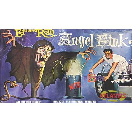 Atlantis Ed Big Daddy Roth Angel Fink Witch Plastic Model Kit Toy and Hobby