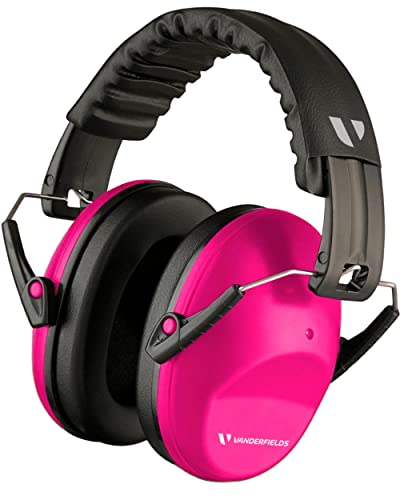 Vanderfields Hearing Protection Headphones 20dB Noise Reduction, Noise Cancelling Ear Muffs for Adults-Passive Ear Protection for Shooting Range, Fireworks, Construction, Lawn Mowing Safety Ear Muffs