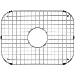 serene valley sink grid 18-1/8" l x 13-3/8" w, centered drain with corner radius 3-1/2", ndg1813c