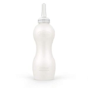 bess calf 2qt nursing feeding bottle: leak-free, with clear snap on nipple (2 qt)