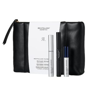 revitalash cosmetics, revitalash favorites - revitalash advanced 3.5ml, revitabrow advanced 1.5ml, mini double-ended volume set & signature cosmetic bag