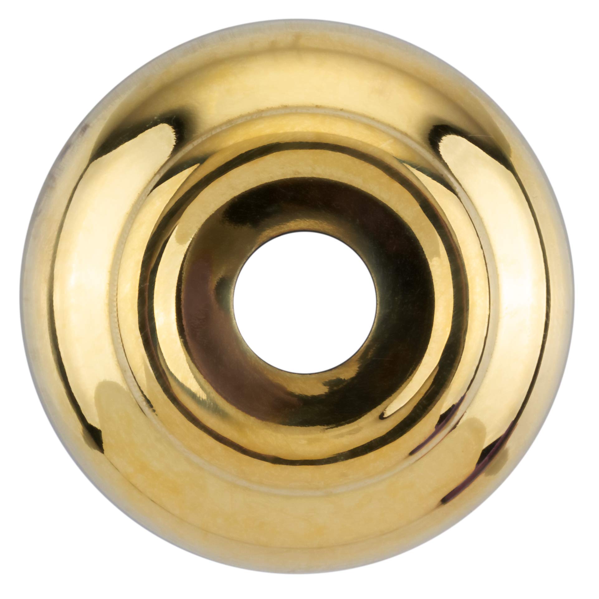 Stamped Brass Bed Cannon Ball Washer | Bed Ball Finial Washer | Replacement Bed Hardware in Antique or Modern Styles | UA-765-BPB