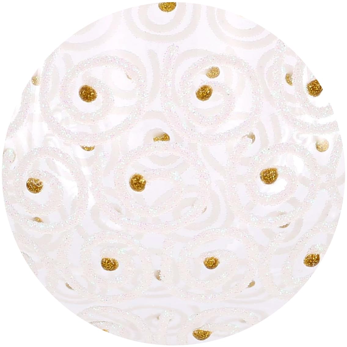 Pavilion Gift Company 24 Oz Hand Painted Large Glass Wine A Little Laugh A Lot-White Sparkle Swirl, Gold