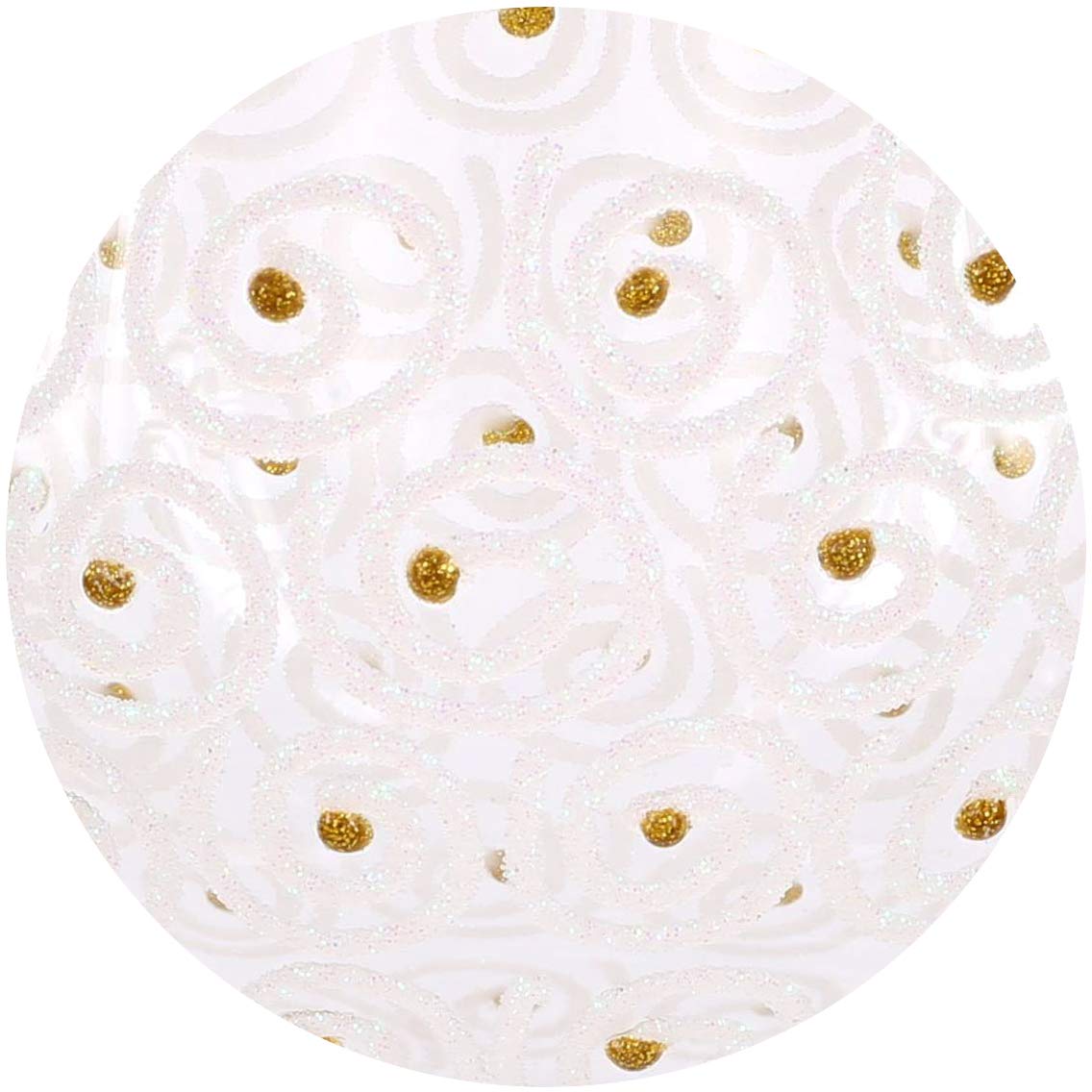 Pavilion Gift Company 24 Oz Hand Painted Large Glass Wine A Little Laugh A Lot-White Sparkle Swirl, Gold