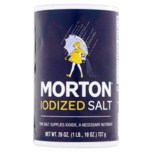 morton iodized table salt, 26 oz, pack of 2