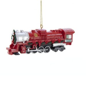 lionel™ north pole express train ornament, resin and paint / mica