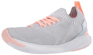 new balance women's vizo pro run knit v1 shoe, light cyclone/ginger pink/peach soda, 5.5 wide