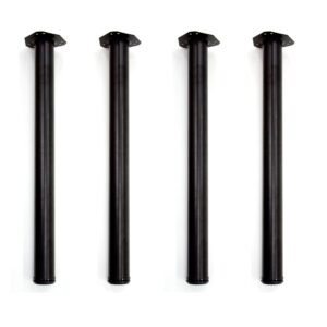 regency kitt post table legs, set of 4, black