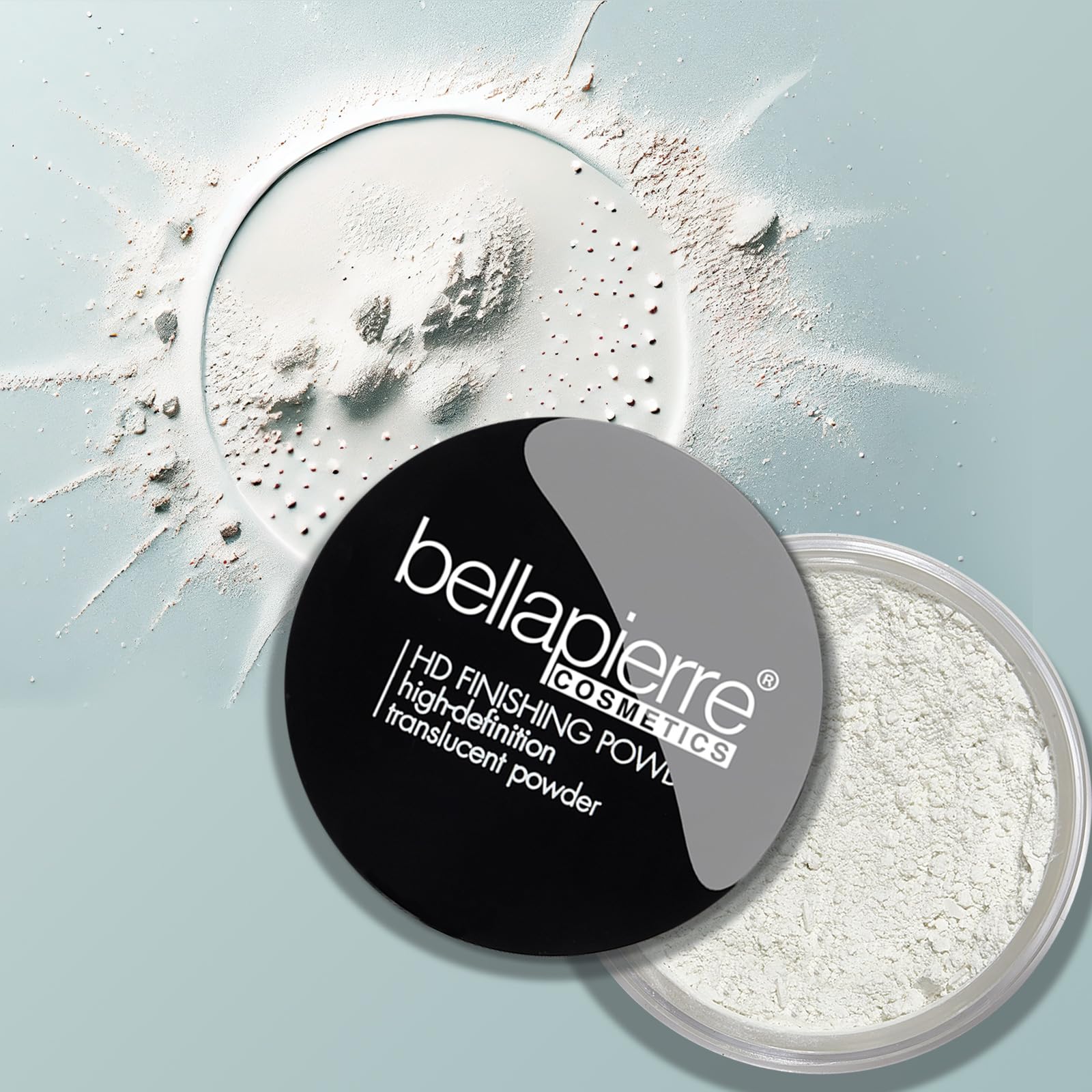 bellapierre HD Finishing Powder | Translucent Setting Powder | Poreless Shine-Free Matte Finish | Lightweight Gentle Formula | Non-Toxic & Paraben Free | Cruelty Free Mineral Makeup