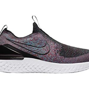 Nike Women's Epic Phantom React Flyknit Black/Black/Univ Red/Hyper Jade Mesh Running Shoes 11 M US