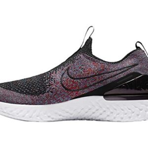 Nike Women's Epic Phantom React Flyknit Black/Black/Univ Red/Hyper Jade Mesh Running Shoes 11 M US