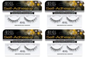 ardell false eyelashes self-adhesive demi wispies 4 pack