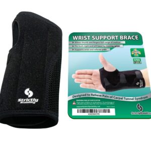 StrictlyStability Wrist Brace for Carpal Tunnel, Arthritis, Tendonitis Support Fitting Both Hands (Universal)