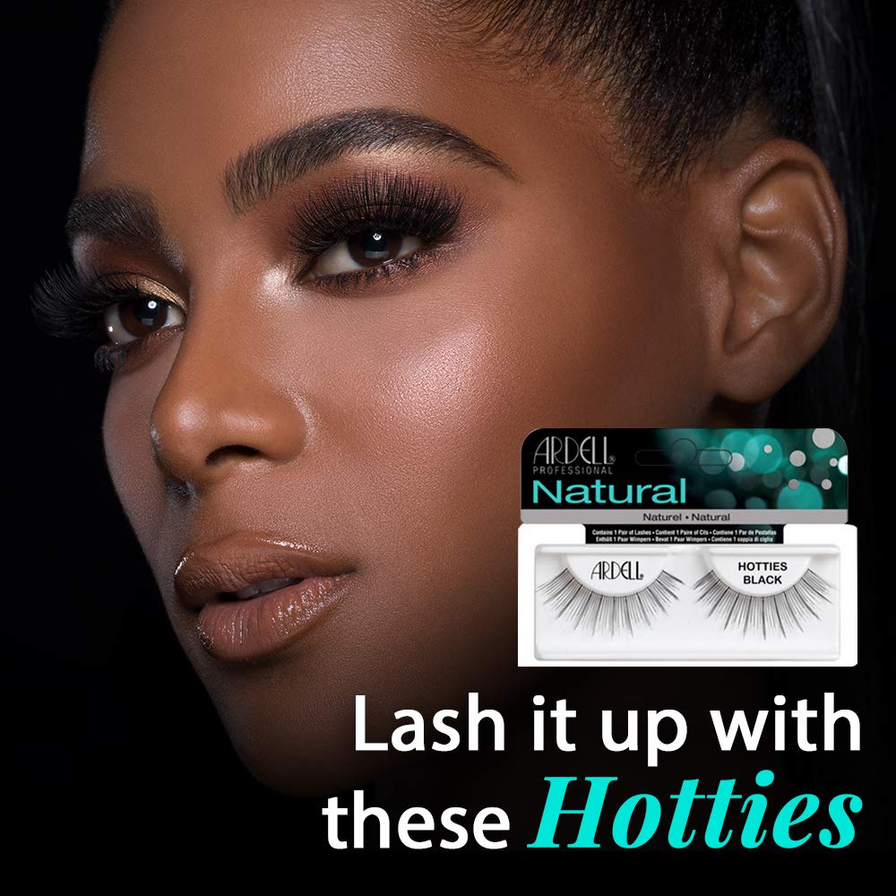 Ardell Natural Lashes False Eyelashes Hotties Black (4 pack)