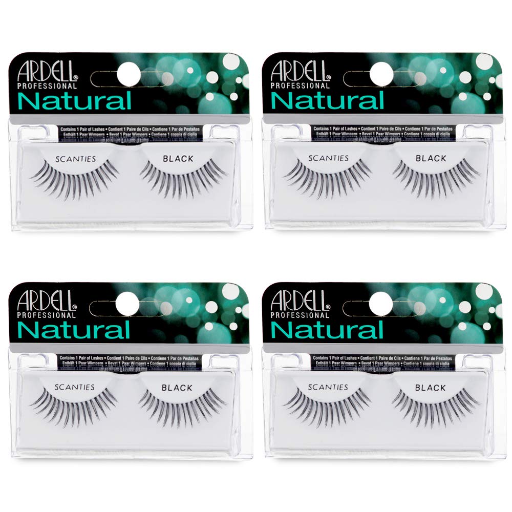 Ardell Natural Lashes False Eyelashes Scanties Black (4 pack)