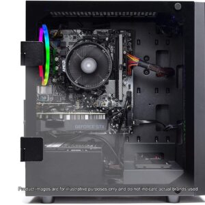 SkyTech Blaze II Gaming Computer PC Desktop – Ryzen 5 2600 6-Core 3.4 GHz, NVIDIA GeForce GTX 1660 TI 6G, 500G SSD, 8GB DDR4, RGB, AC WiFi, Windows 10 Home 64-bit