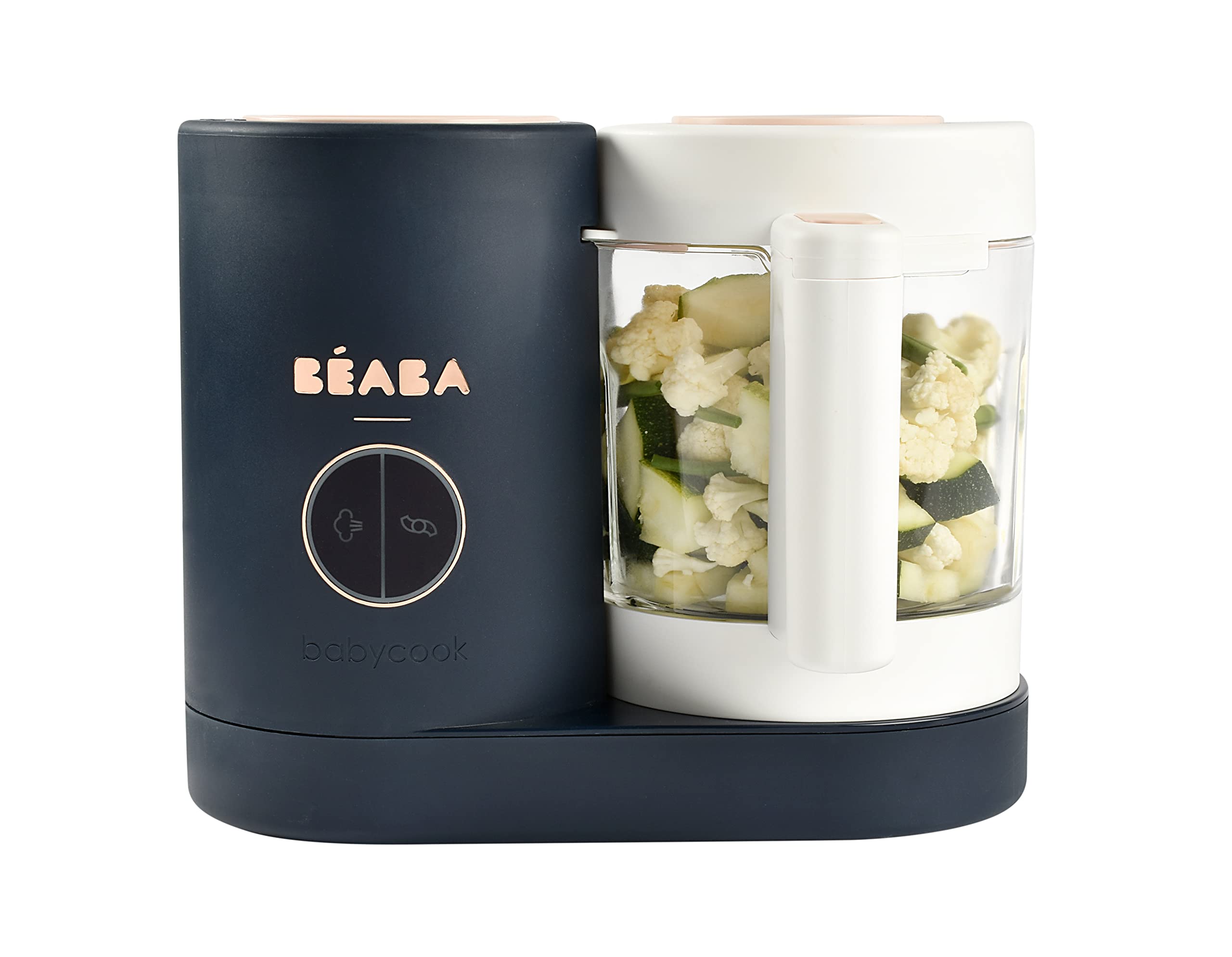 BEABA Babycook Neo Baby Food Maker | Non-Toxic Glass & Stainless Steel | Trusted by Celebrity Moms | Sustainable Baby Food Processor | Global Leader | 34 Servings in 20 Mins